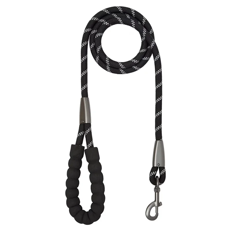High Quality Reflective Round Rope Leash With Zinc Alloy Sleeve Soft ...