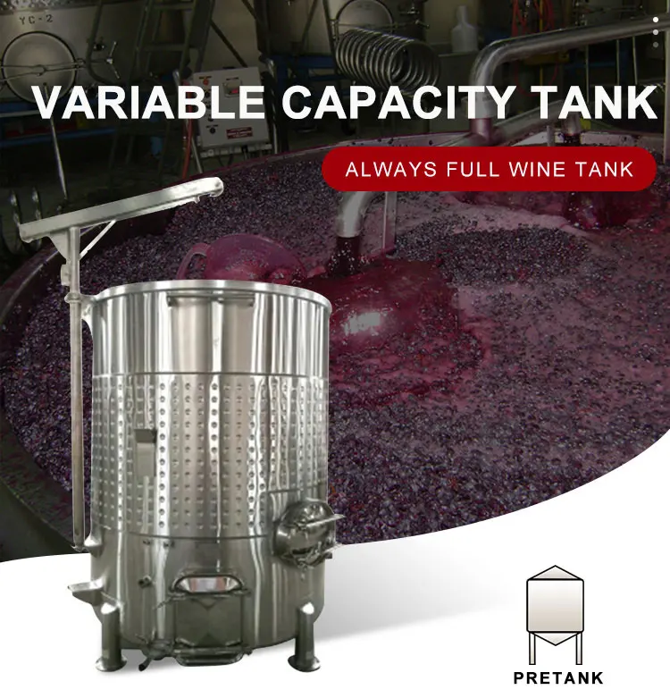 Customization Open Top Fermentation Tank Variable Capacity Tank Wine ...