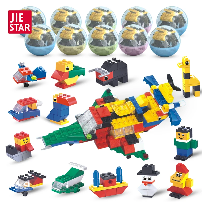 Jiestar Prefilled Surprise Egg With Mini Building Block Supermarket ...