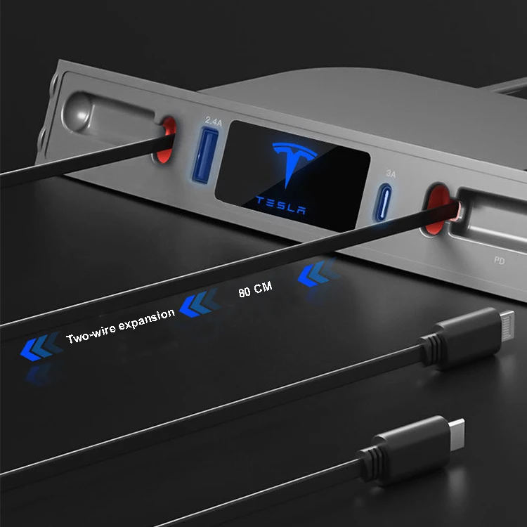 Creease Retractable Hub Docking Station Multiport 38W Fast Charge ...