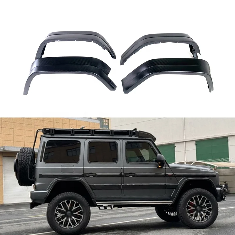 2019Y+ G-Class W464 4x4 Style over Fenders - Dry Carbon Fiber