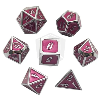 Dnd Dice Classic Numbers Rounded Corners Polyhedral Dice Set 7pcs ...