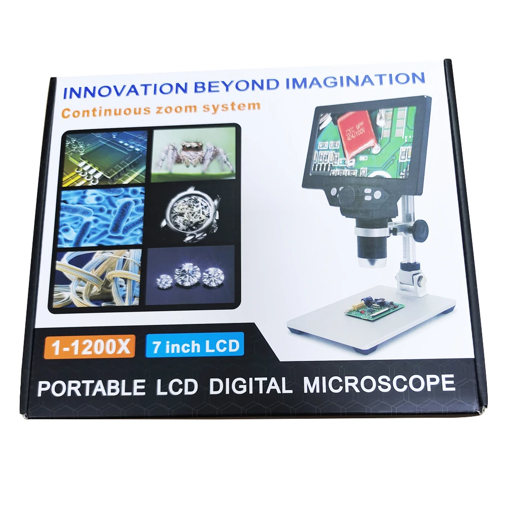 12mp 1200x 1080p Fhd 7" Lcd Display Digital Microscope With 32gb Tf ...