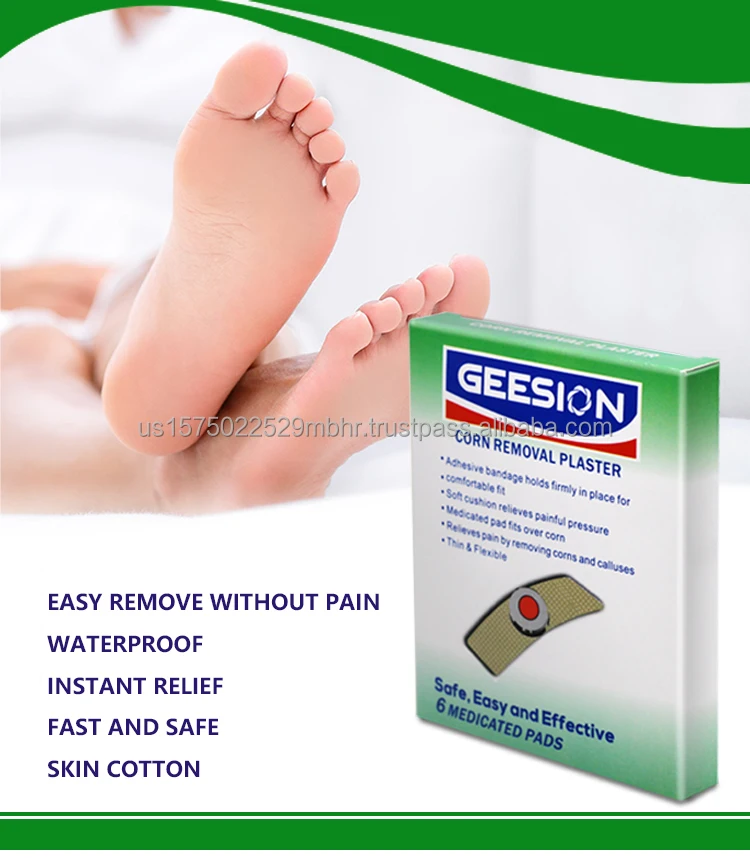 Effective Healthcare Waterproof Corn Removal Plaster Reducing Friction ...