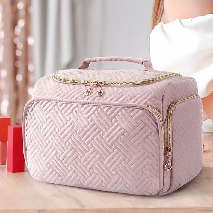 2024 Wholesale Beautiful Pink Beauty Bags Female Hand Bags For Young ...