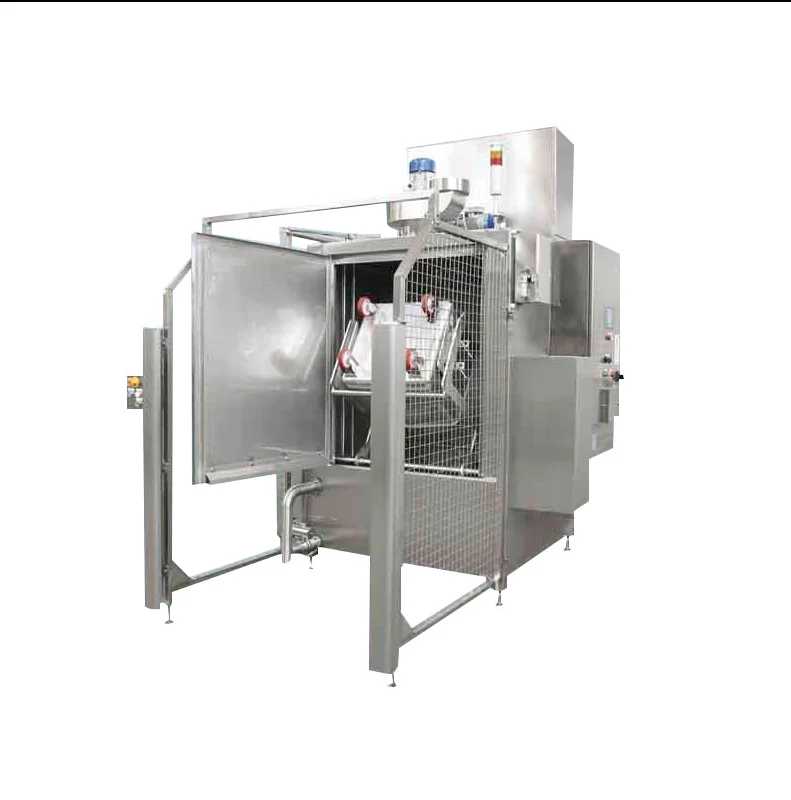 High-Pressure Meat Trolley Washing Machine for Bakery Meat Processing ...