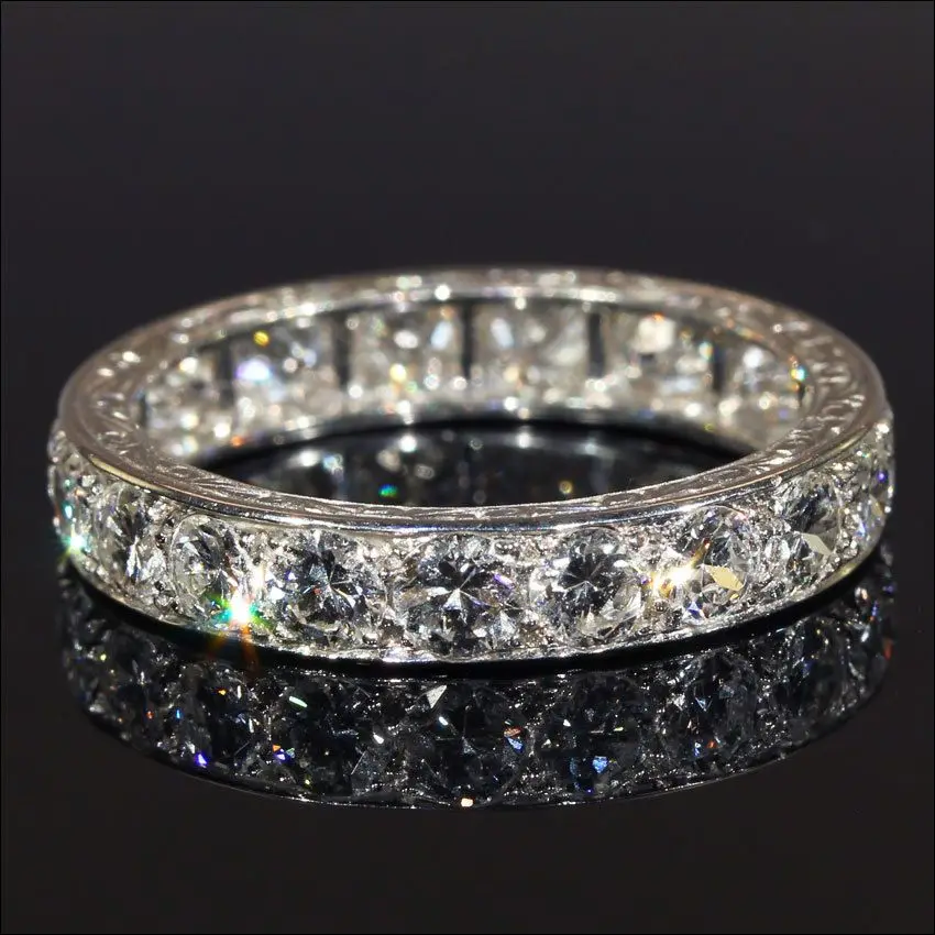 Voaino 18k 14k 9k Gold 10 Points Round Lab Grown Vss Diamond Jewelry ...