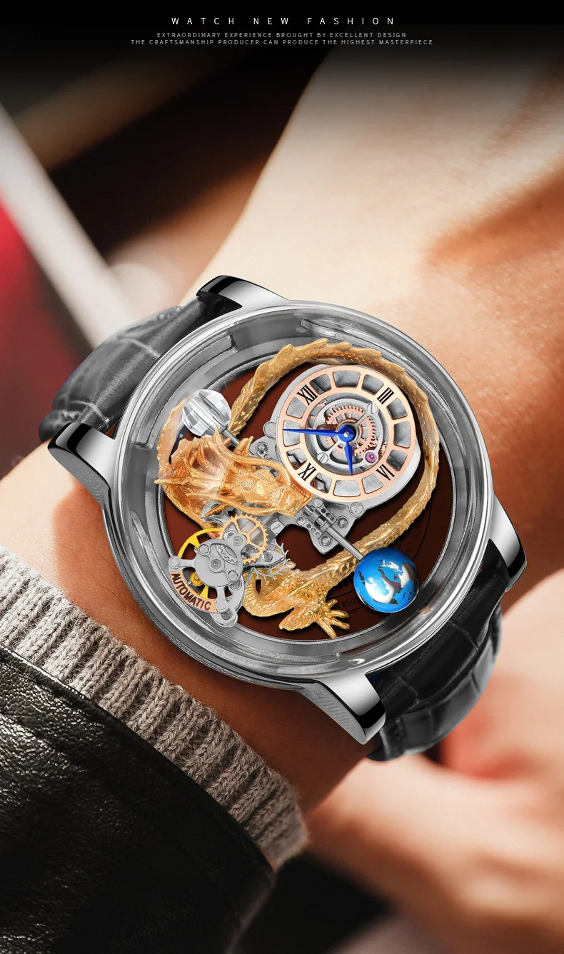 Pindu 6539 Men's Quartz Watch - Astronomia Celestial Series, Waterproof ...