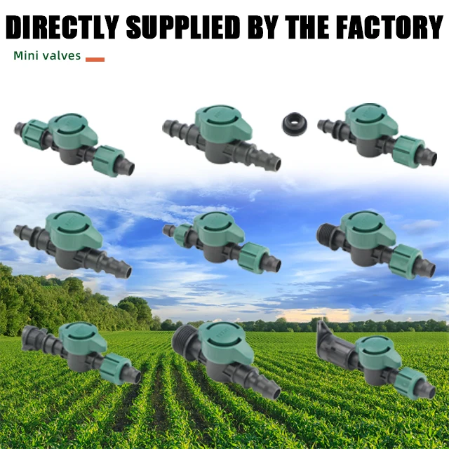 Lock Nut Coupler Valve for Drip Tape - Efficient Irrigation