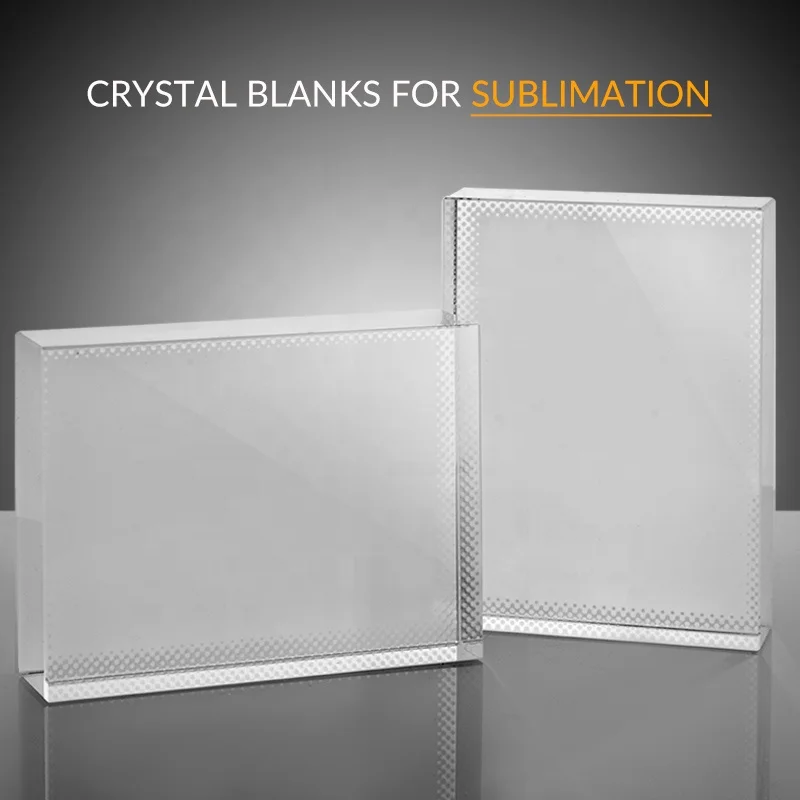 High Quality Coated Sublimation Crystals Glass Frame Blanks