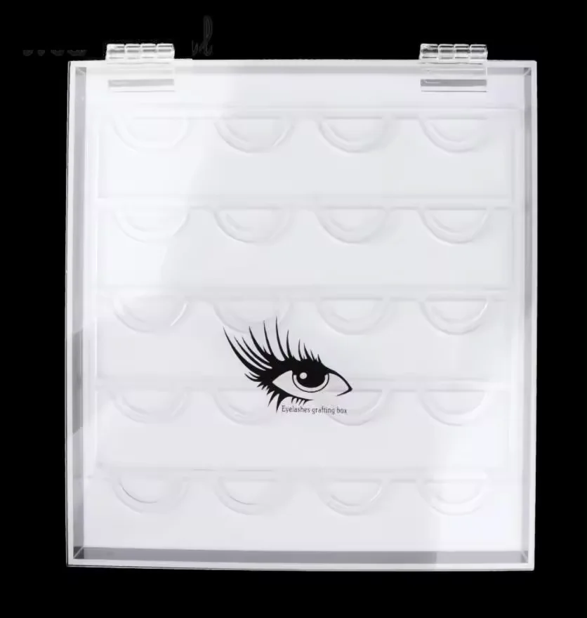 Clear Acrylic Eyelash Storage Case Box Strip Fake Lashes Acrylic ...