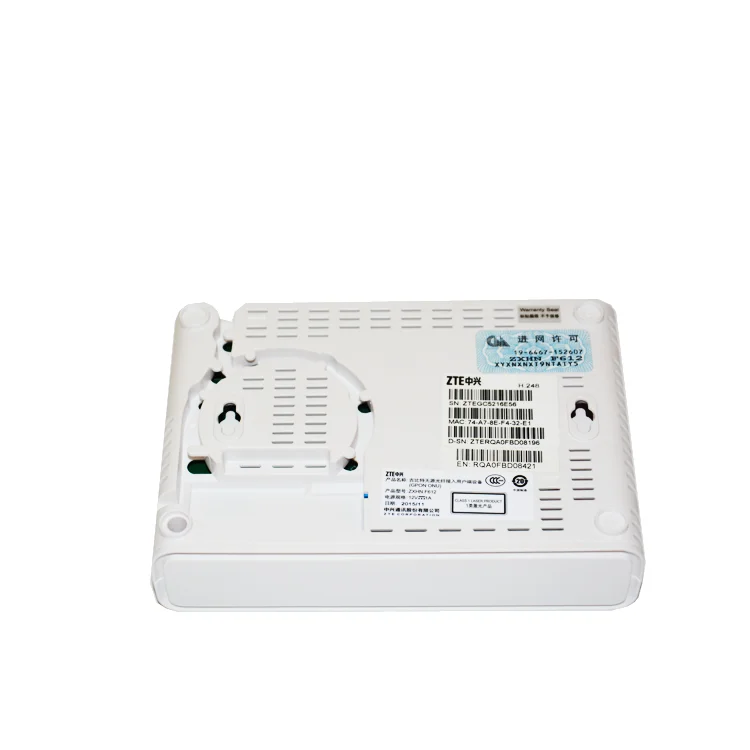 Alibaba.com: ZTE F612/F612W GPON ONT bridge with English firmware, CE ...