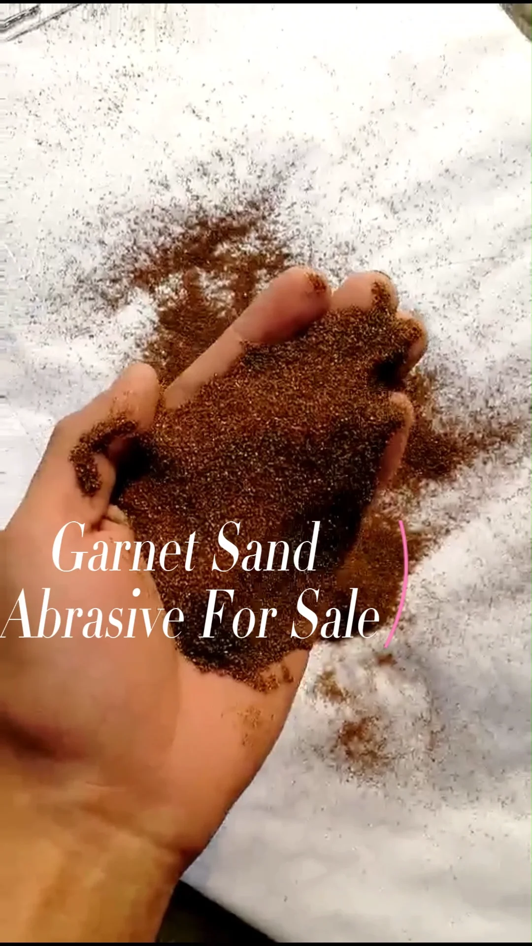 Natural Sandblasting Abrasive 80 Mesh Garnet Sand Water Jet Cutting ...