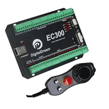 Ethernet Cnc Controller Kit Mach3 Control Card 4 Axis Ec300 With Ddmpg Manual Pulse Generator ...
