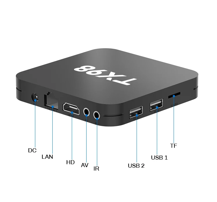 Smart TV Box TX98 - Quad Core 4K Streaming Media Player