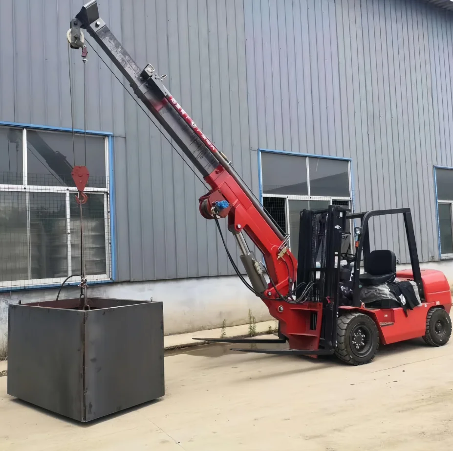 Hydraulic Telescopic Forklift Crane - 4T Lifting Capacity