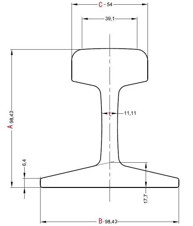Asce60 Steel Rail/60lbs Steel Rail/astm Standard Steel Rail - Buy 60lbs ...