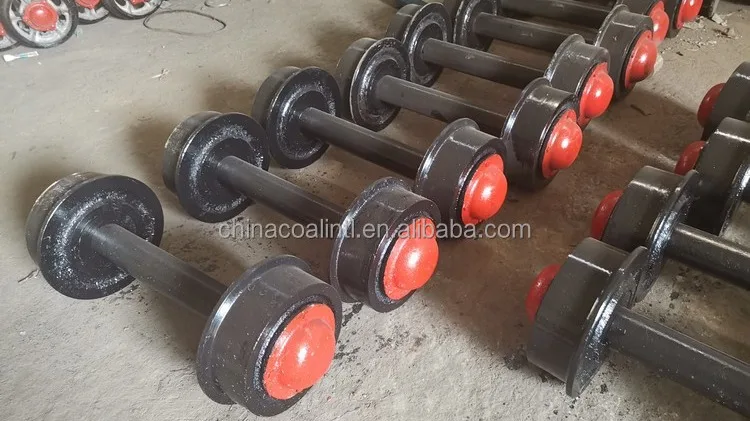 Railway Steel Wheels / Train Wheel / Wheel Set Mining Use Car Ore Car ...