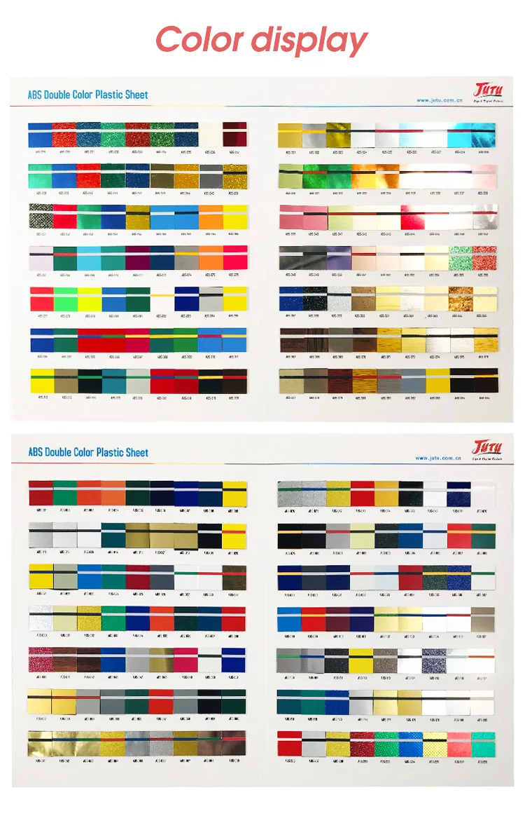 Abs Double Color Plastic Sheet 2 Layer Colors Engraving Blank Materials ...