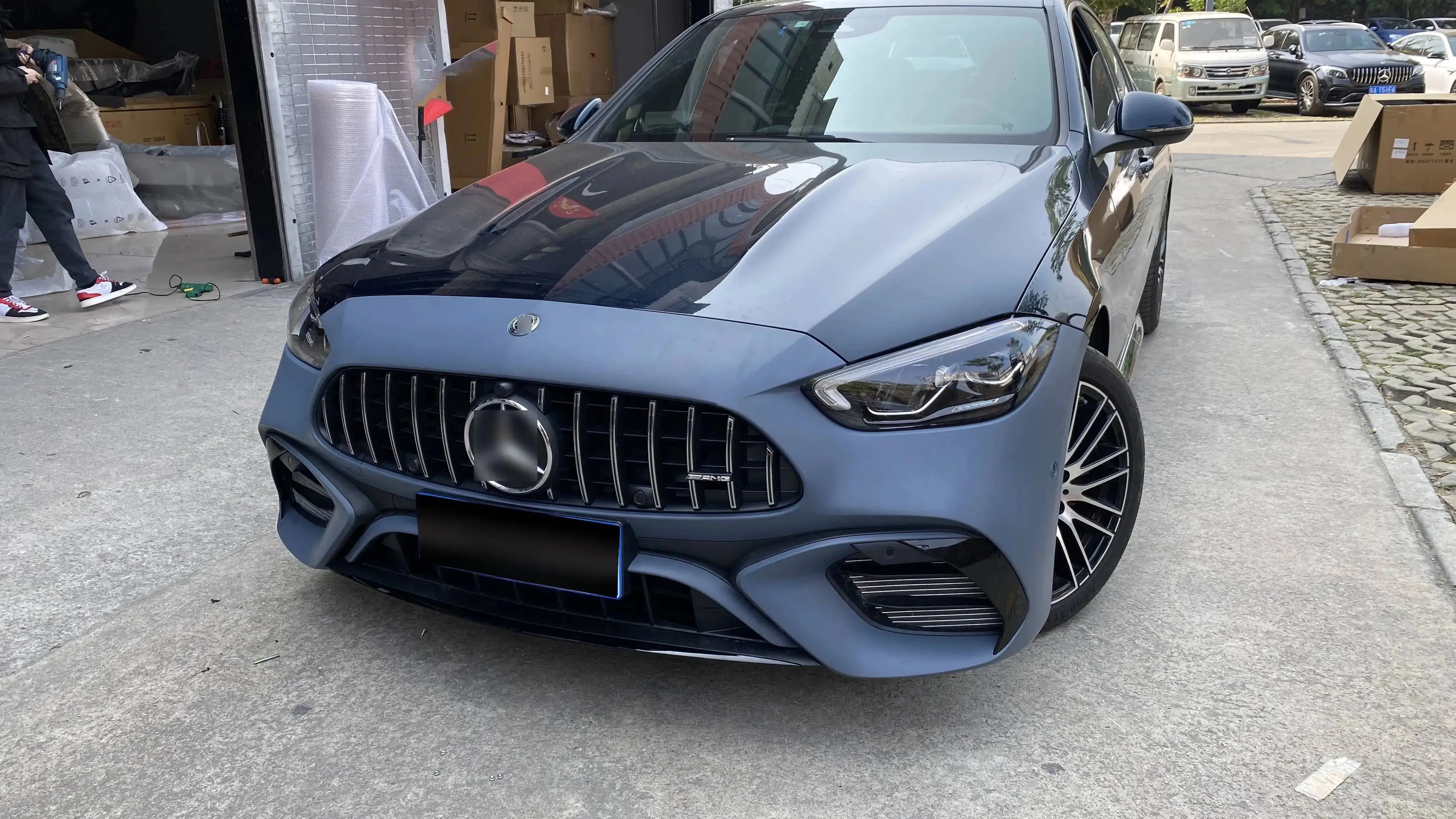 Competitive Body Kit For Mercedes Benz W206 C-class To C63 Amg Bodykit ...