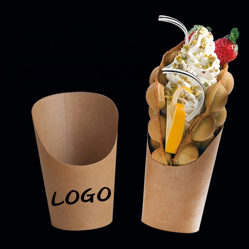 Custom Printed Disposable Food Packaging Kraft Paper Snack Potato Chips ...