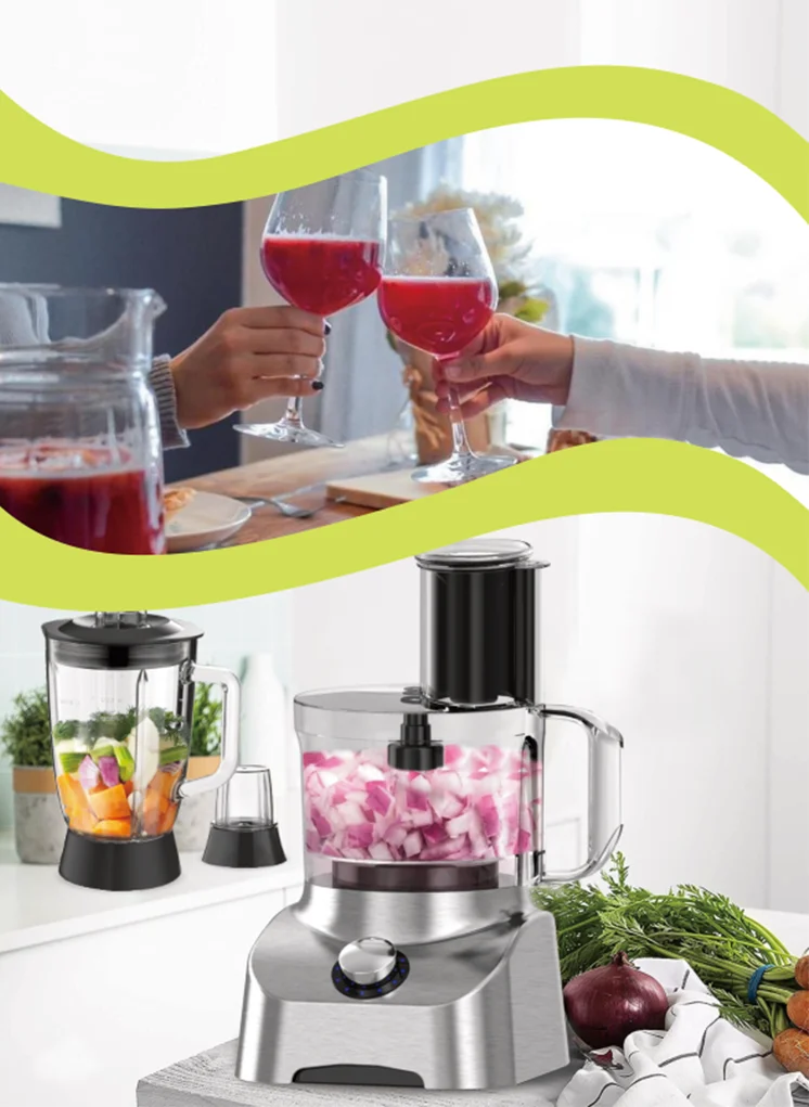 3 in 1 Blender Multipurpose Vegetable Cutter Food Processor Stainless ...