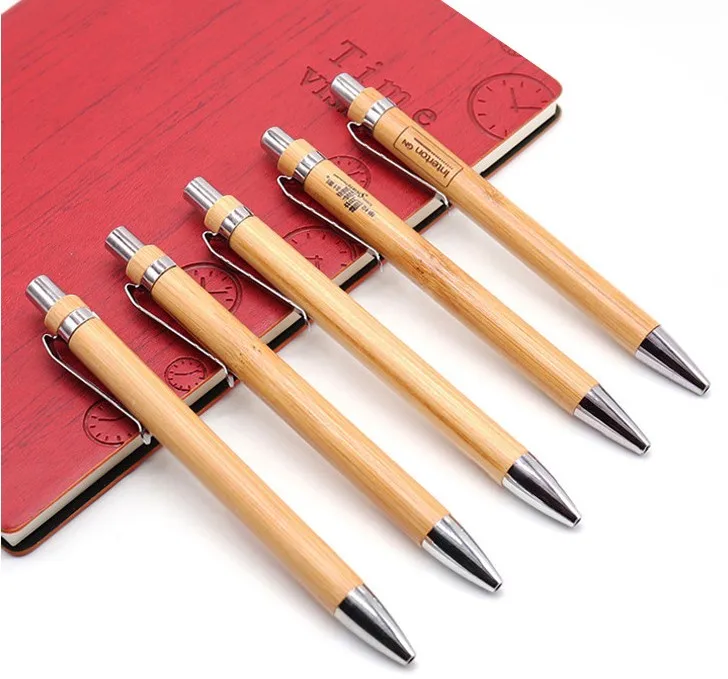 Eco-friendly Bamboo Ballpoint Pens - Customizable & Sustainable