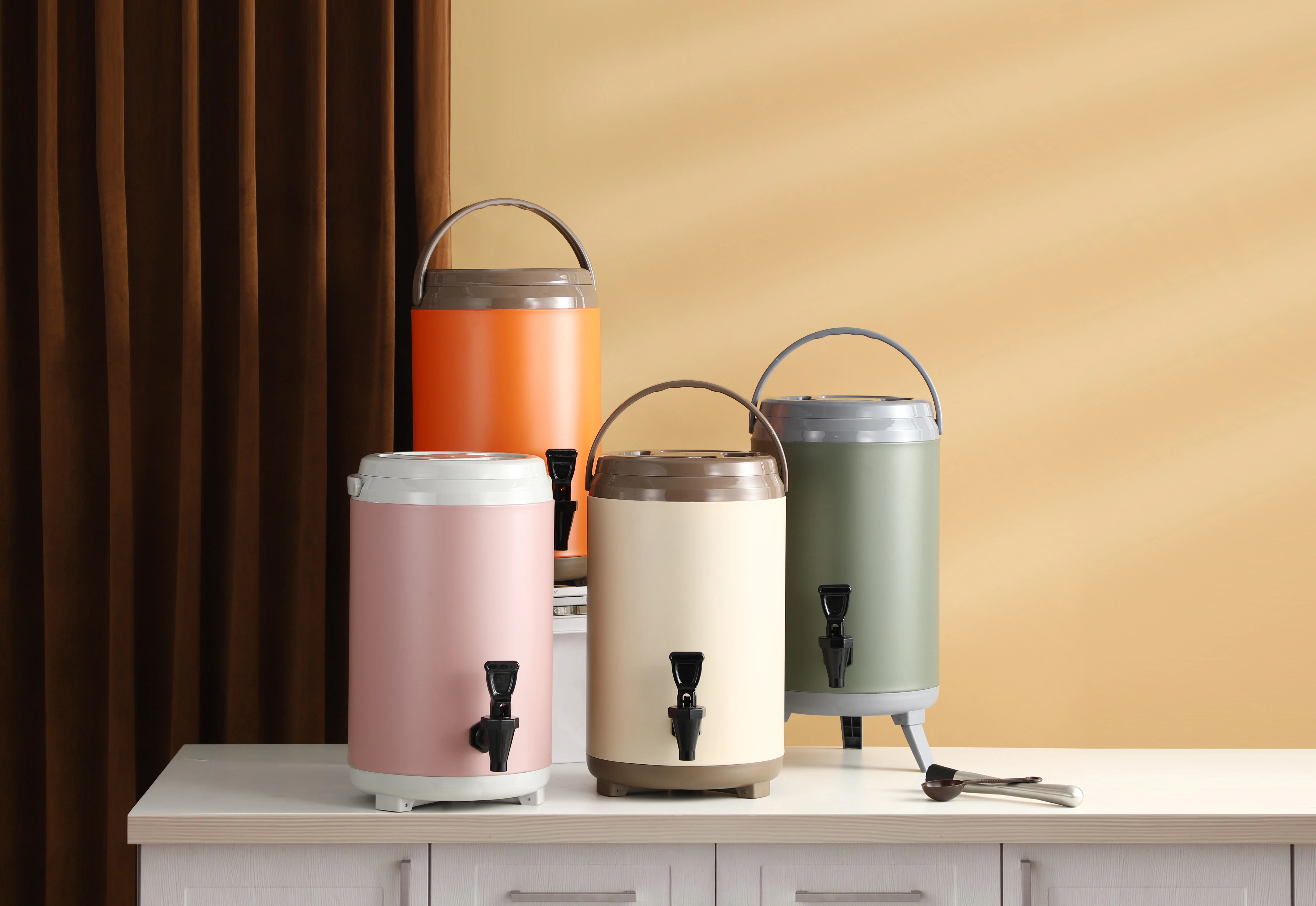 New Integrated Design 304 Stainless Steel Milk Tea Insulation Barrel ...