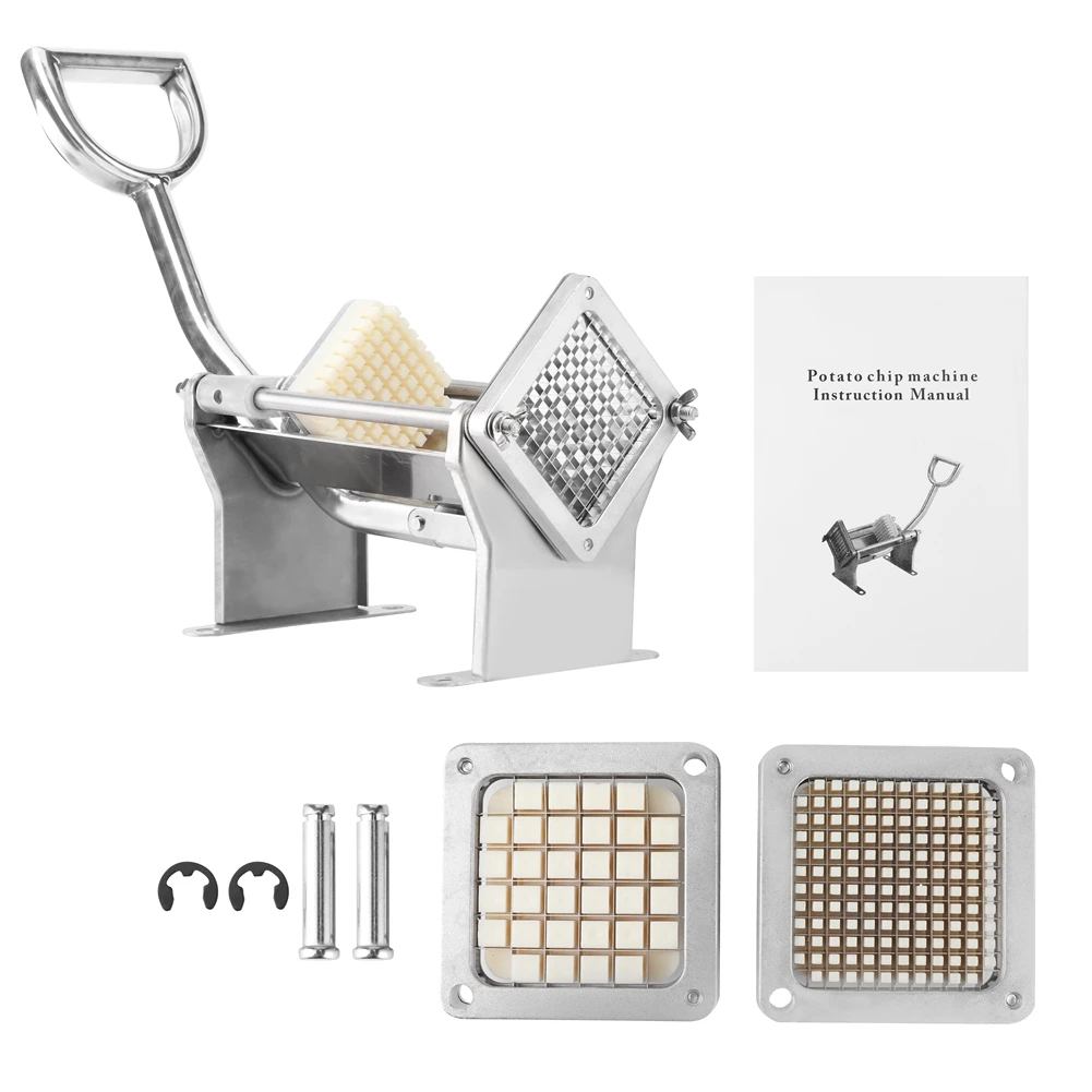 Stainless Steel French Fries Cutter - Manual & Efficient