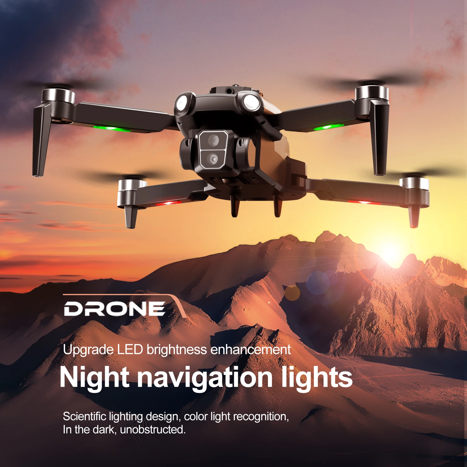 S119 Mini Drone 4K Dual Camera with Brushless Motor, FPV, and 100m ...