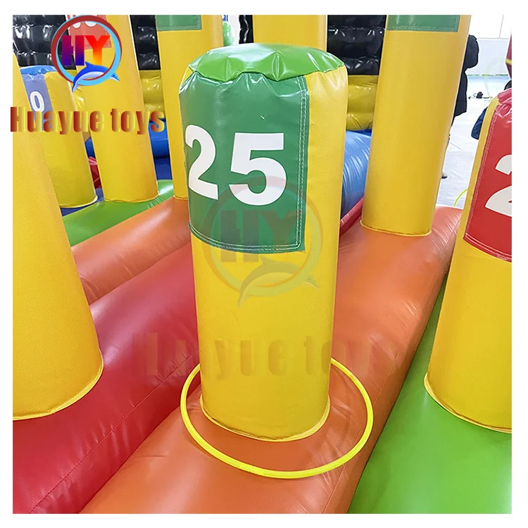 Kids Team Building Inflatable Throw the Circle Toss Ring Sport Games ...