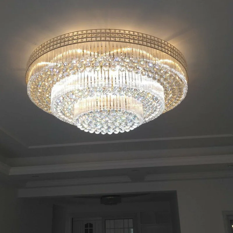 Led Luxury Fixtures Home Bedroom K9 Gold Crystal Nordic Modern Lamp ...