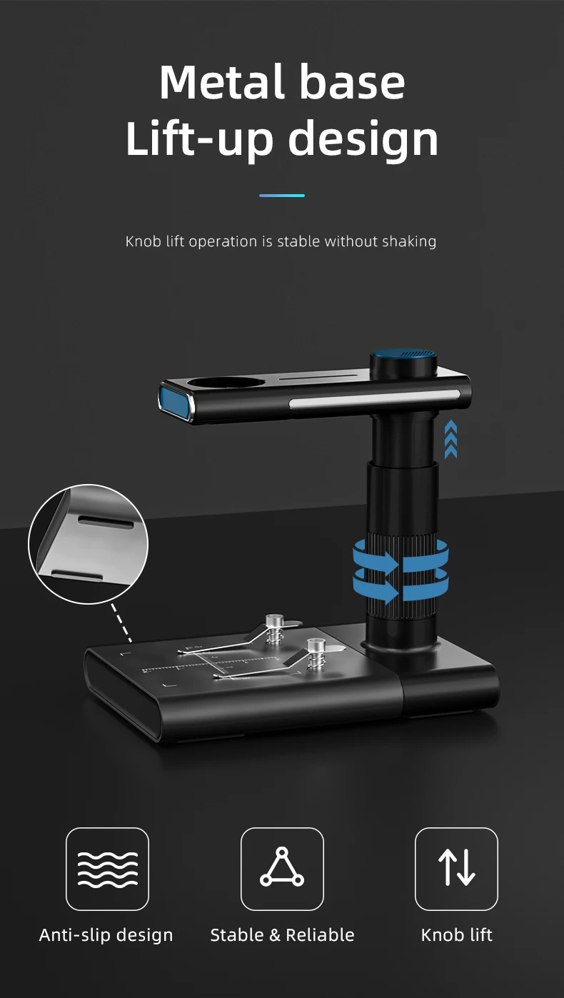 Electron Microscope Wireless Connect Photo Video 8LEDs 1000X WIFI USB ...