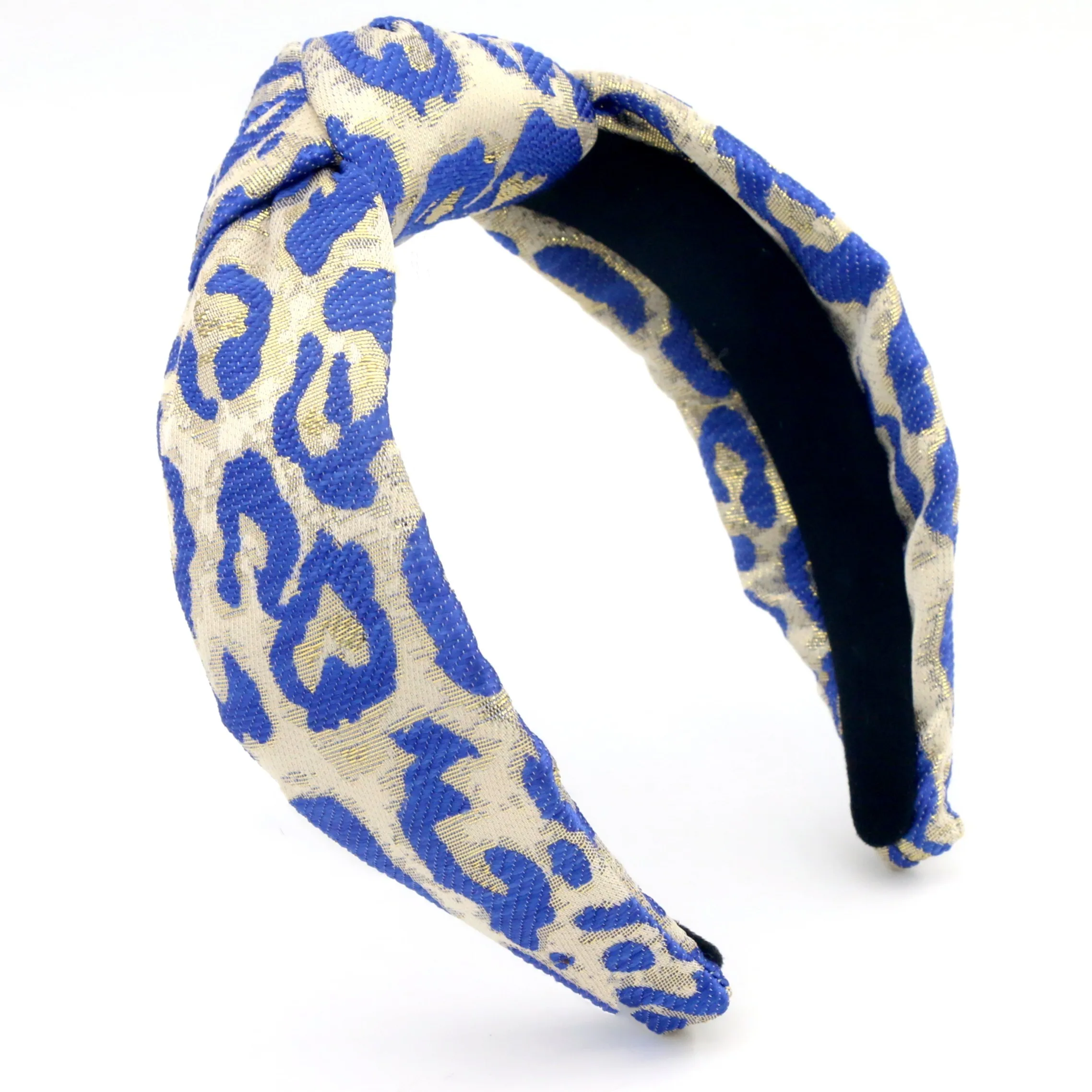 Fashionable New Bling Leopard Print Headbands Top Knot Sequin Headbands ...