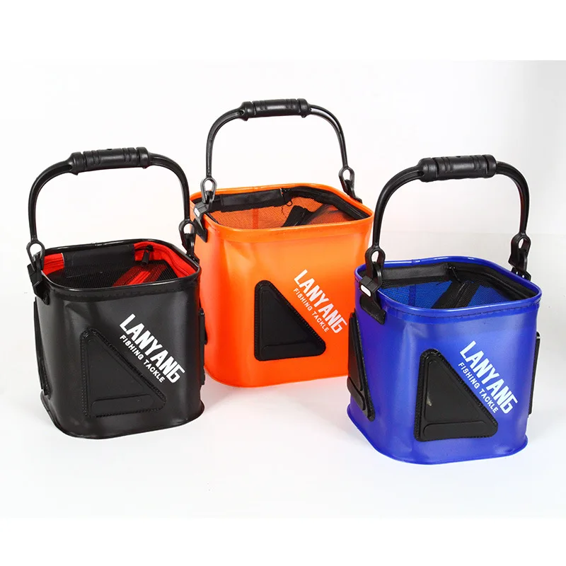 New Design Collapsible Fishing Bait Bucket Portable Multi-Functional ...