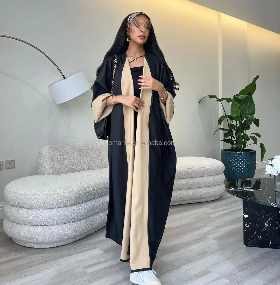 Abaya Manufacturer Islamic Custom Double Sided Abaya Modest Muslim Open ...