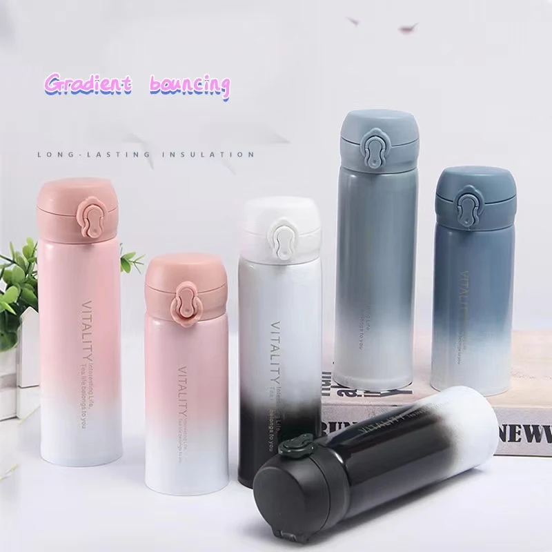 Simple Design 304 Stainless Steel Gradient Vacuum Insulation Cup Bounce ...