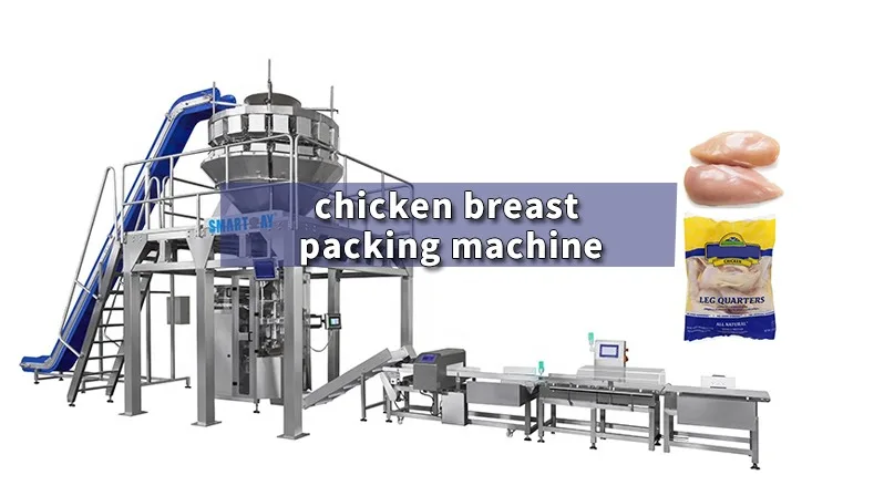 Automatic Combination Scale Weigher Filling Meat Poultry Wings ...