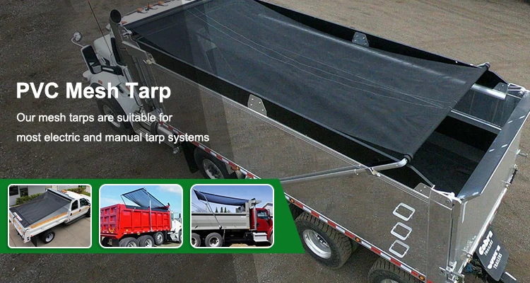Custom Outdoor Tarp System Truck Cover Plastic Pvc Truck Mesh Tarp For ...