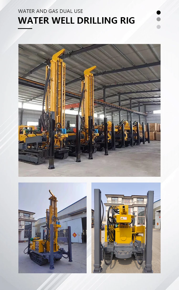 300m 350m 600meters Steel Crawler Mounted Water Well Drilling Rig ...