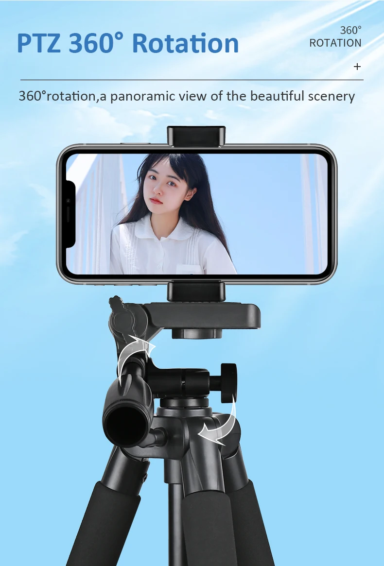 360 Degree Adjustable Portable Video Recording Camera Tripod Stand ...