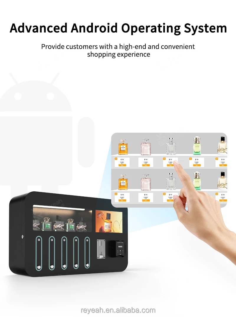 Reyeah Wall Mounted Smart Perfume Vending Machine for Shopping Malls ...
