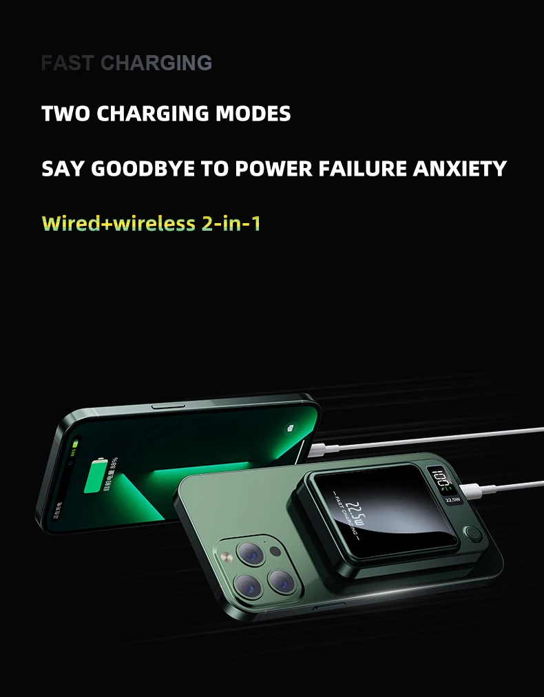 New Hotselling Mini Portable Charger 5000mah Powerbank 15w Wireless ...