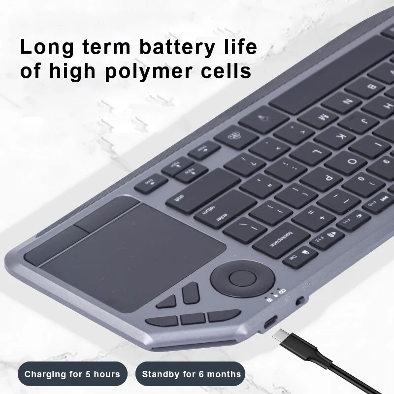 Custom Arab Azerty Clavier Backlight Rechargeable Keyboard