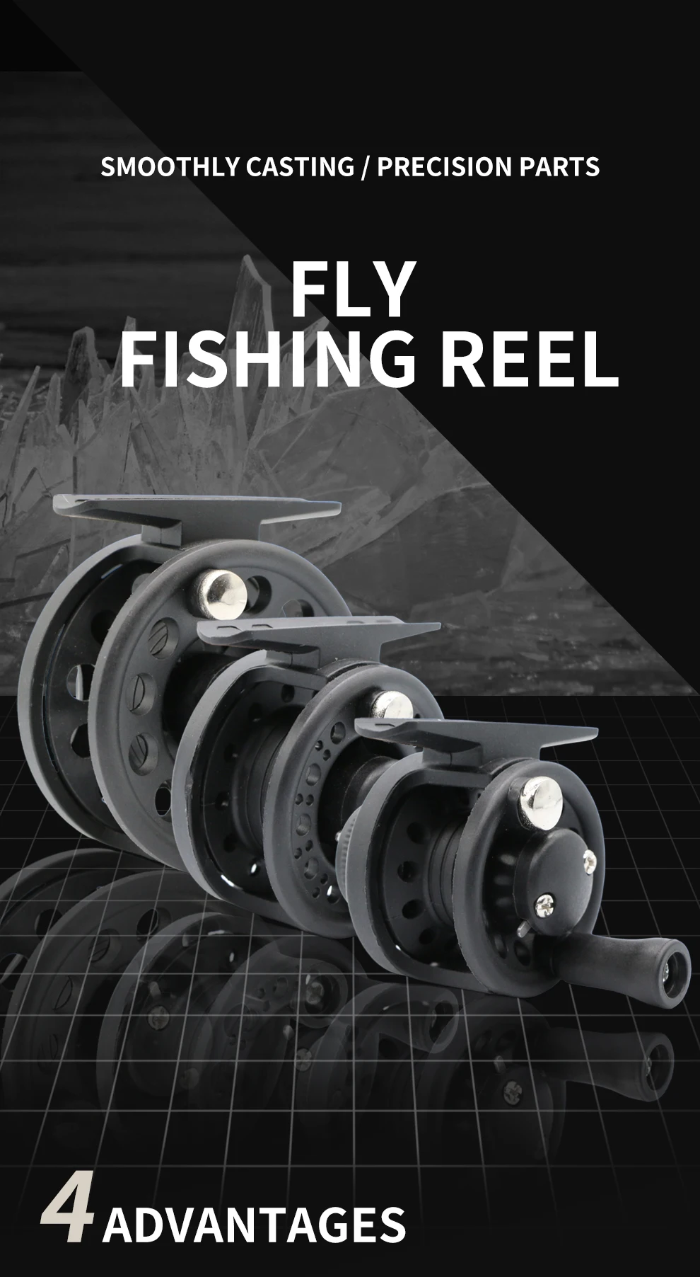 New Deep Sea Rishing Reels Catfish Reel Carrete Pesca Ice Fishing Reel ...