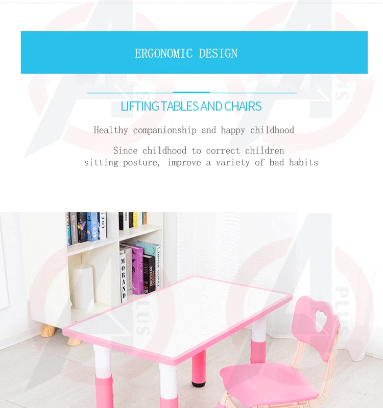 New Design Height Adjustable Table For School Multifunctional Plastic ...