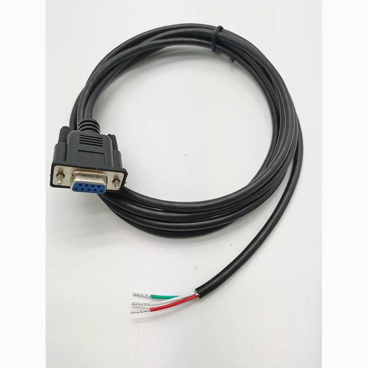 Custom Rs232 Db9 Cable Db 9pin To Open End Cable For Machine Equipment ...