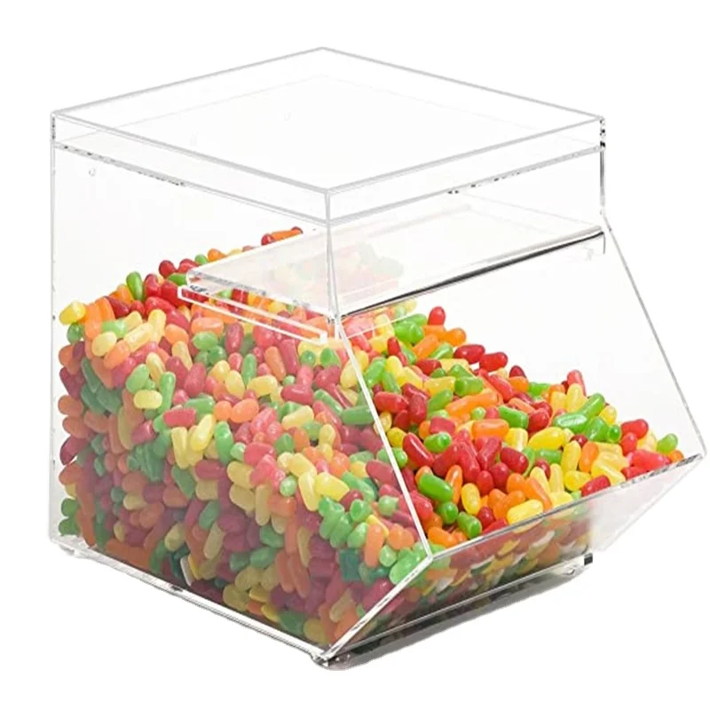 Upright Acrylic Food Bins - Versatile Candy Buffet Containers