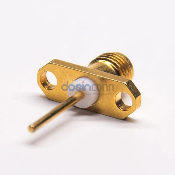Sma Straight Female Socket Rf Connector For 2 Hole Flange Mount Sma ...