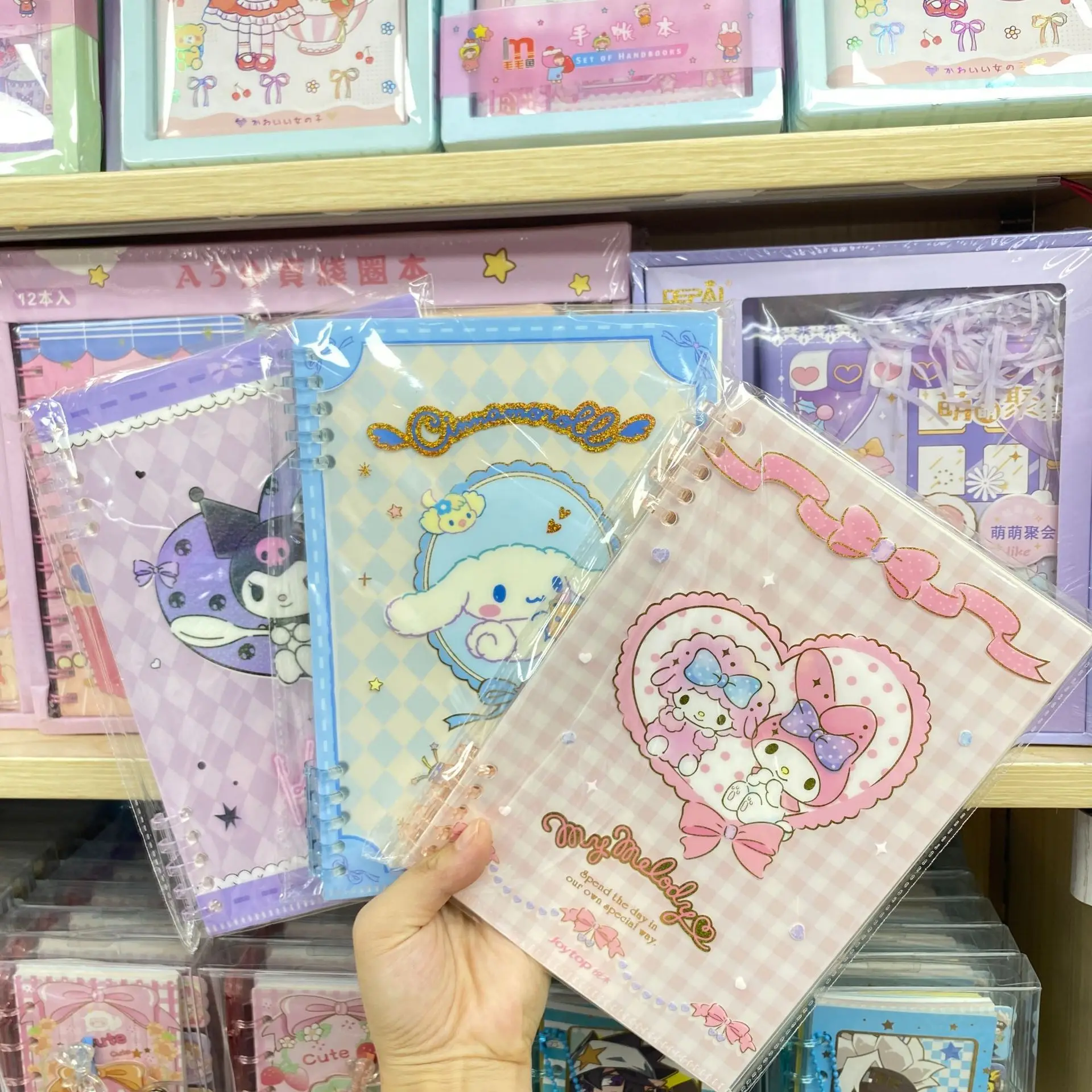 San-rio Kuromi Mymelody Cinnamoroll Notebook Pp Loose Leaf A5 Boys And ...